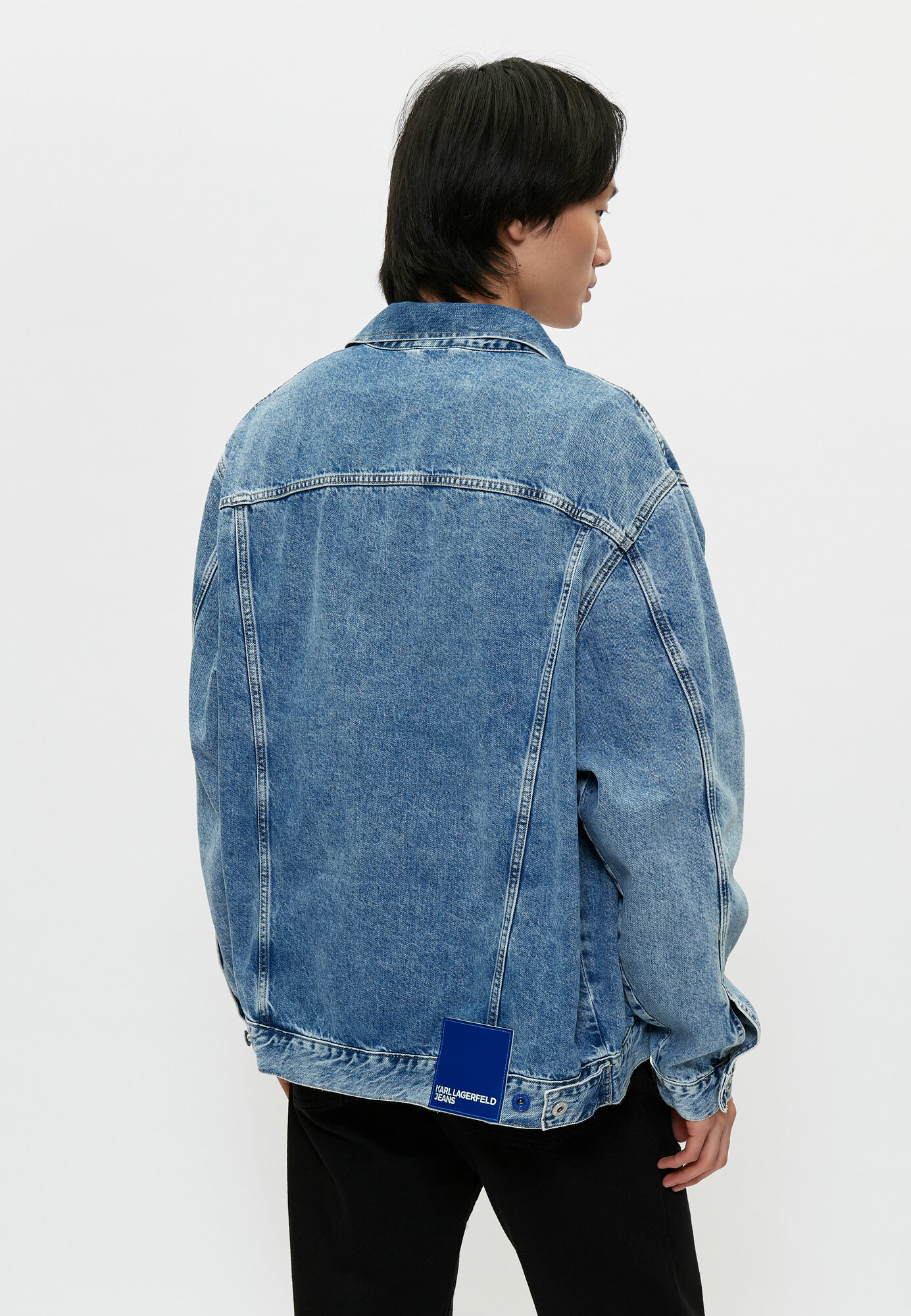 Куртка KARL LAGERFELD JEANS, размер M, голубой — фото 1