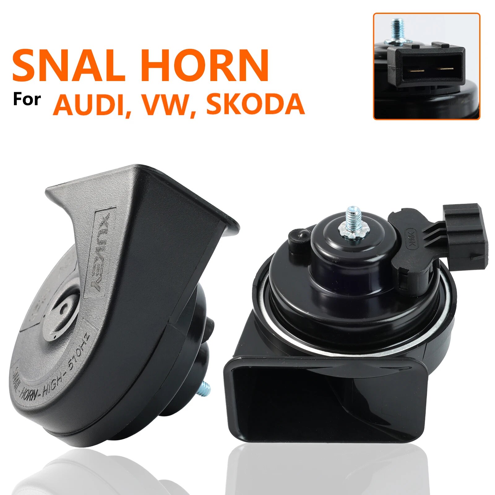 Пара двухцветных звуковых сигналов улитки 12 В 120 дБ для Skoda Octavia 1U Fabia 6Y Superb Audi A4 B5 A3 8L VW Passat B5 3B Golf A4 Jetta 4 T4