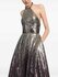 Платье Elie Saab Halterneck gradient-sequin gown, размер 46, серебристый