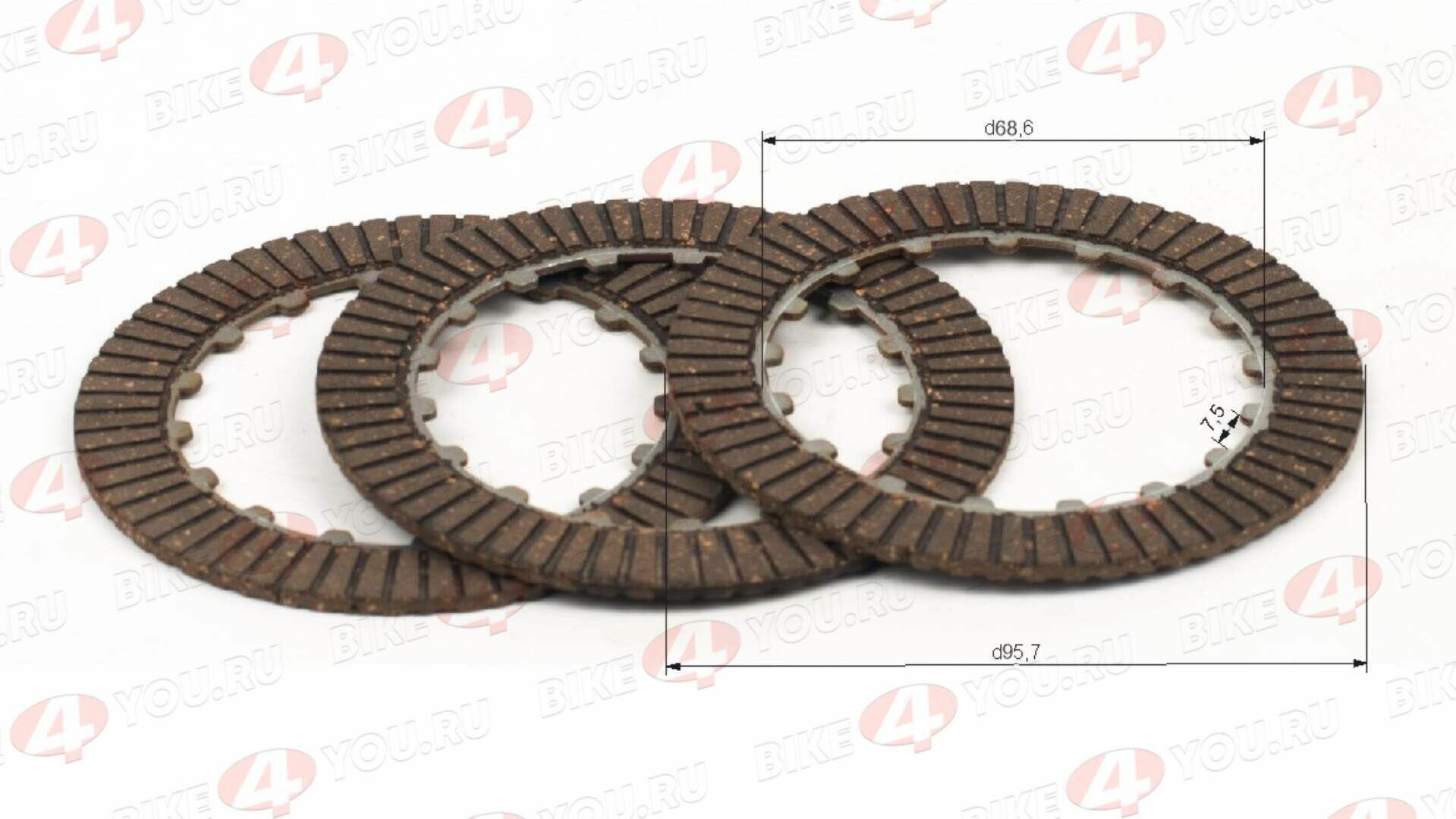 Диск сцепления 154FMI 125см3 (компл 3шт)