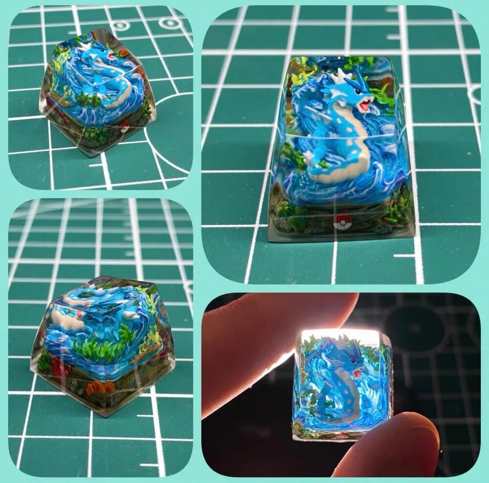 Гярадос (Gyarados), коллекционная сценическая фигурка в стиле Pokemon, аниме диорама Момент битвы, декоративная модель, подарок