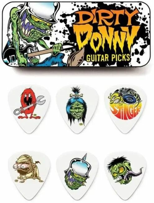Dunlop Dirty Donny BL111T060 Pick Tin сувенирный набор медиаторов в пенале, толщина 0.6 мм, 6 шт.