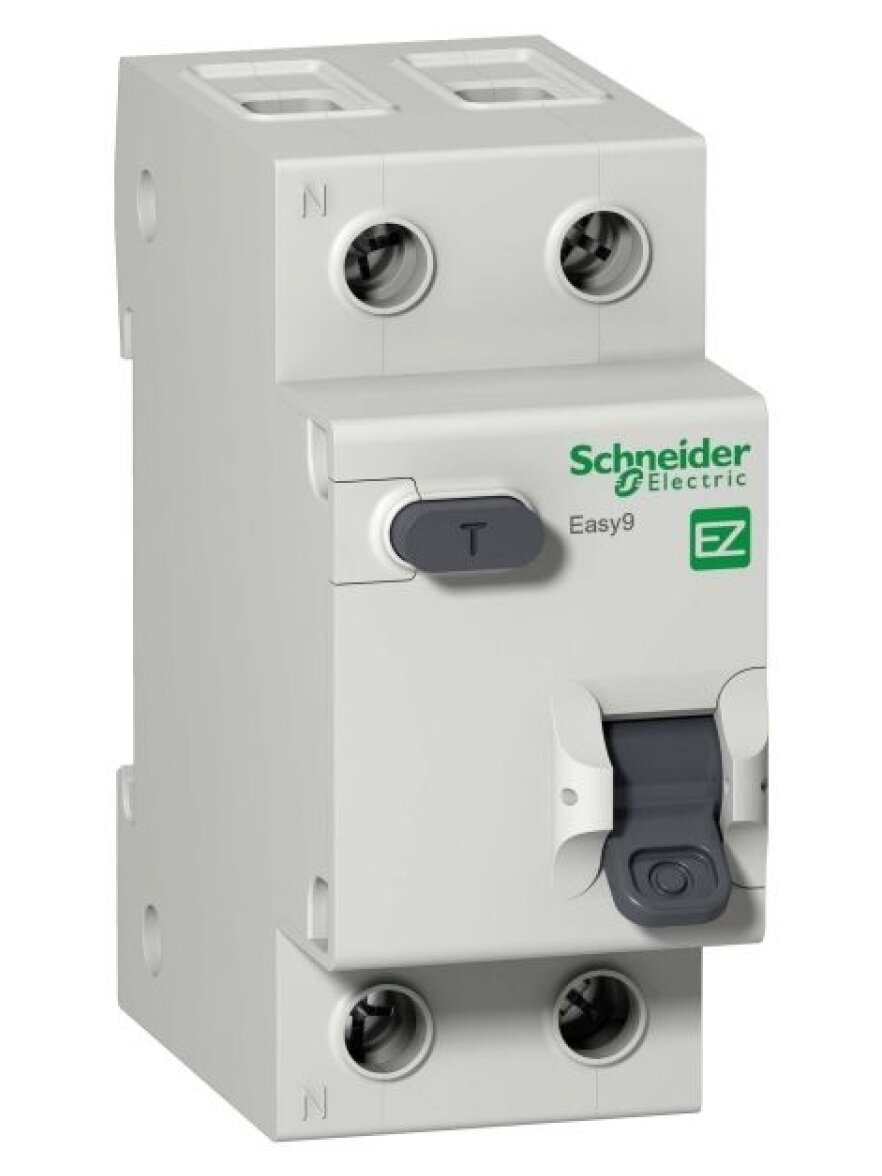Дифференциальный автомат Systeme Electric (schneider Electric) SCHNEIDER ELECTRIC EASY 9 1P+Н, 30мА, 25А, C, AC, 4,5кА, 230В, EZ9D34625