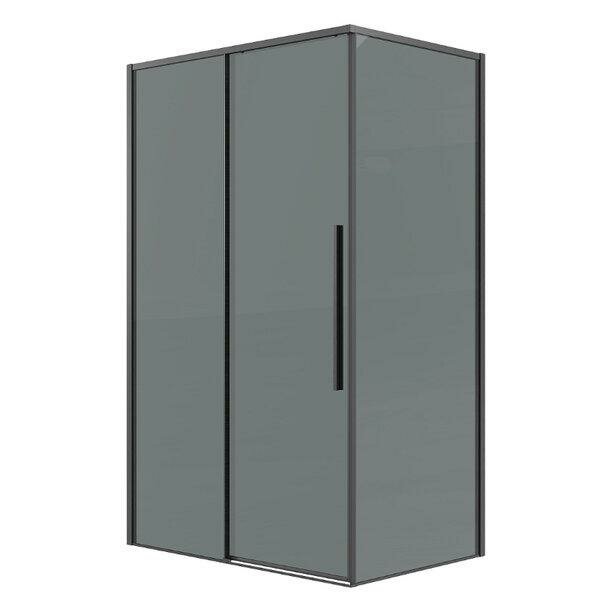 Душевой уголок Grossman Galaxy 120x100 120. K33.01.1210.42.10 профиль Графит сатин стекло тонированное