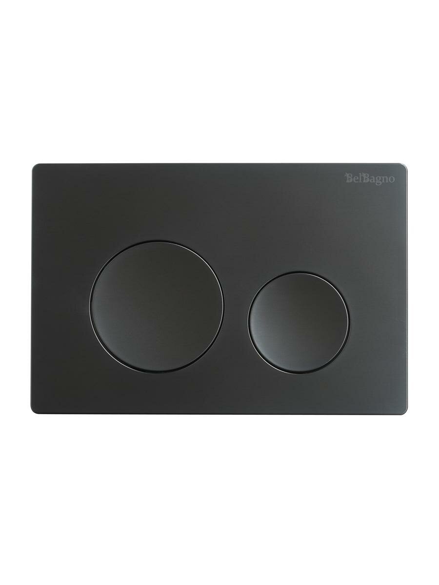 Кнопка смыва для инсталляции BelBagno BB-03C-NERO. M цвет Черный матовый