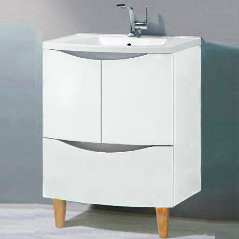 Тумба под раковину BelBagno Alda 80 BB800SHVC BL Bianco Lucido