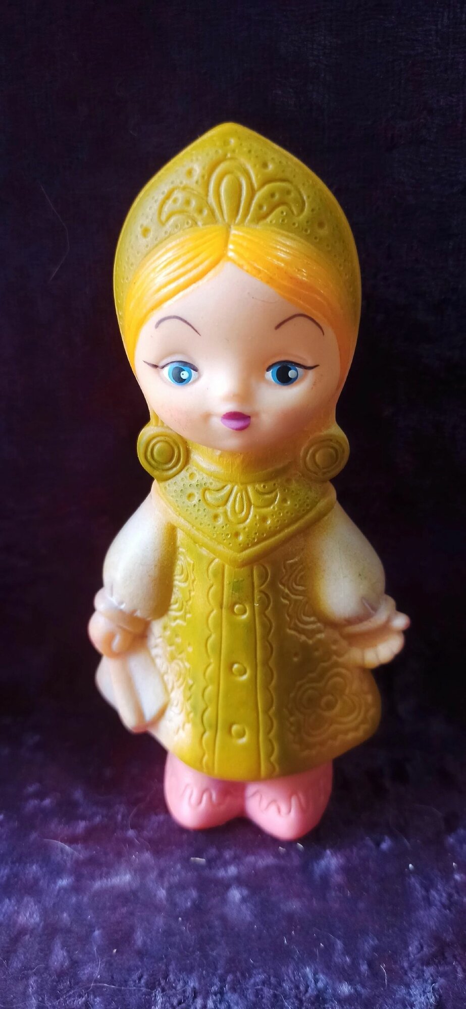 Винтажная советская кукла игрушка- царевна, 17 см, СССР