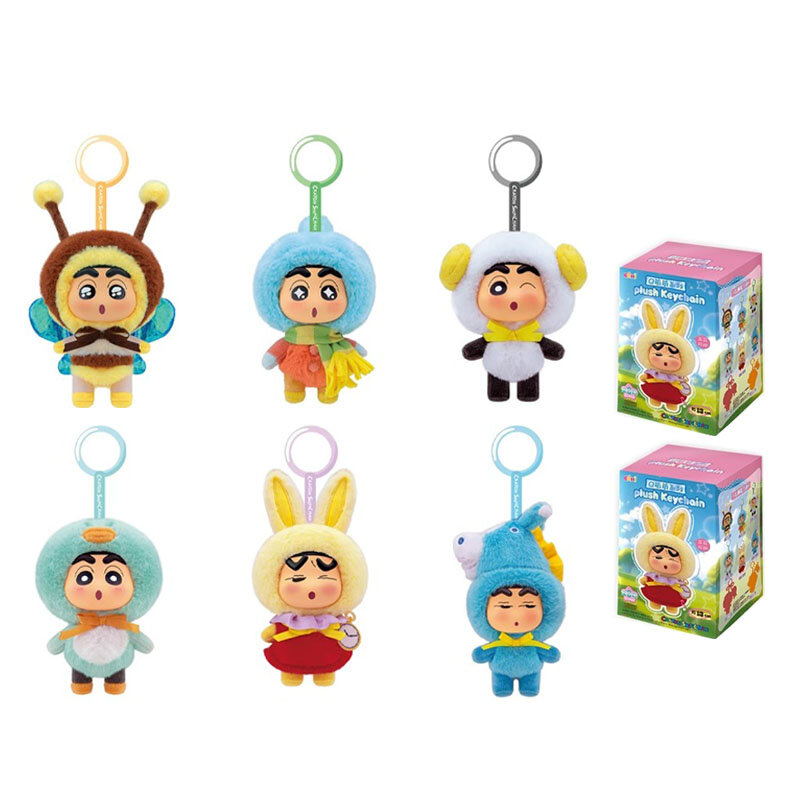 Коллекционные сувениры унисекс EAKI Crayon Shin Chan Q Premium, одиночная фигурка, Two Blind Boxes (Random Style)