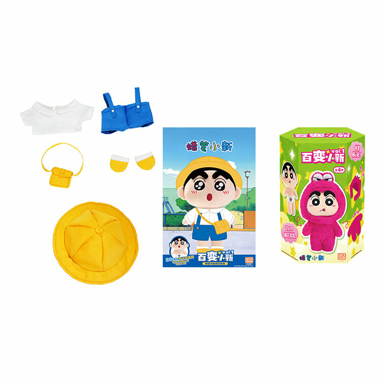 Коллекционная игрушка унисекс Spiritual Creations Cardcaptor Shin Chan, одна таинственная коробка, Versatile Shin-Chan-Doll Accessories-School Uniform Style