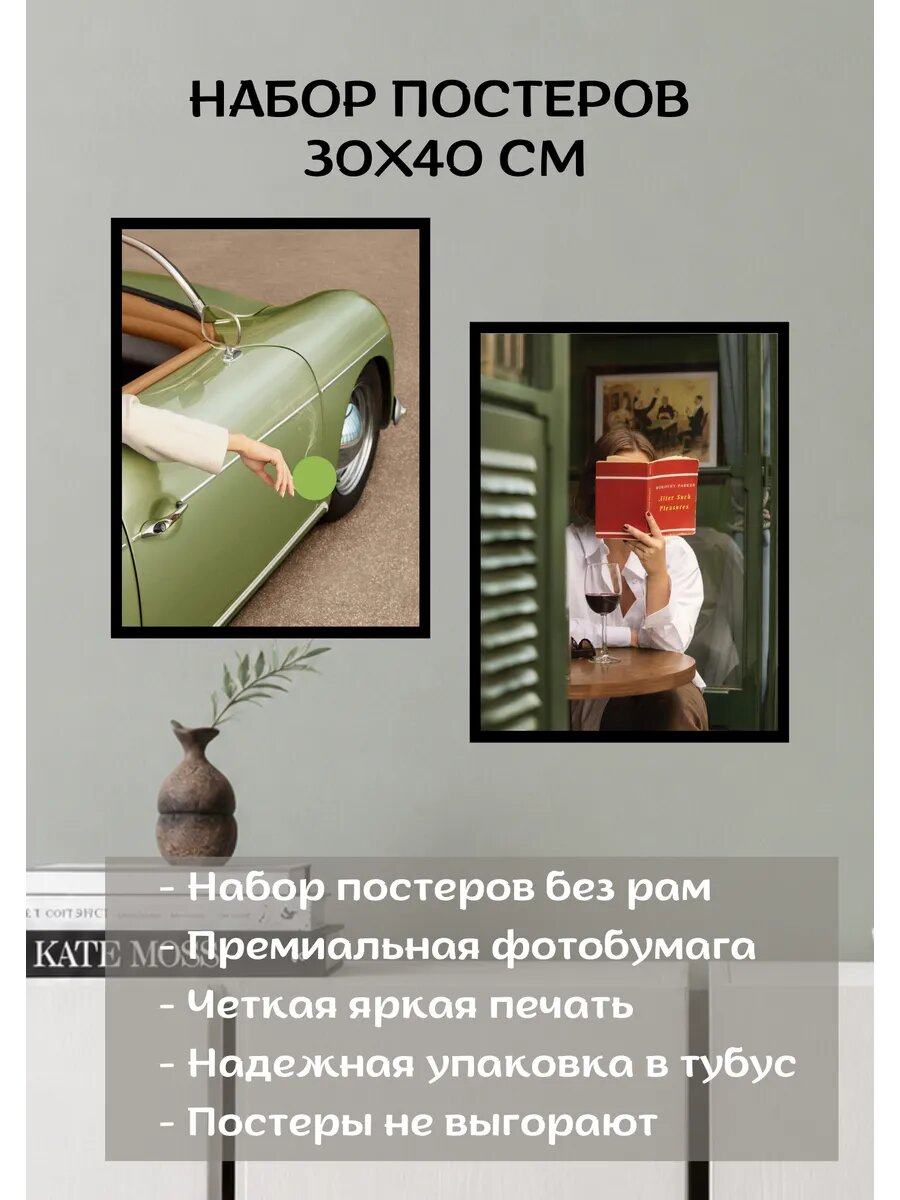 Постеры интерьерные эстетика А3 30×40 см у2к