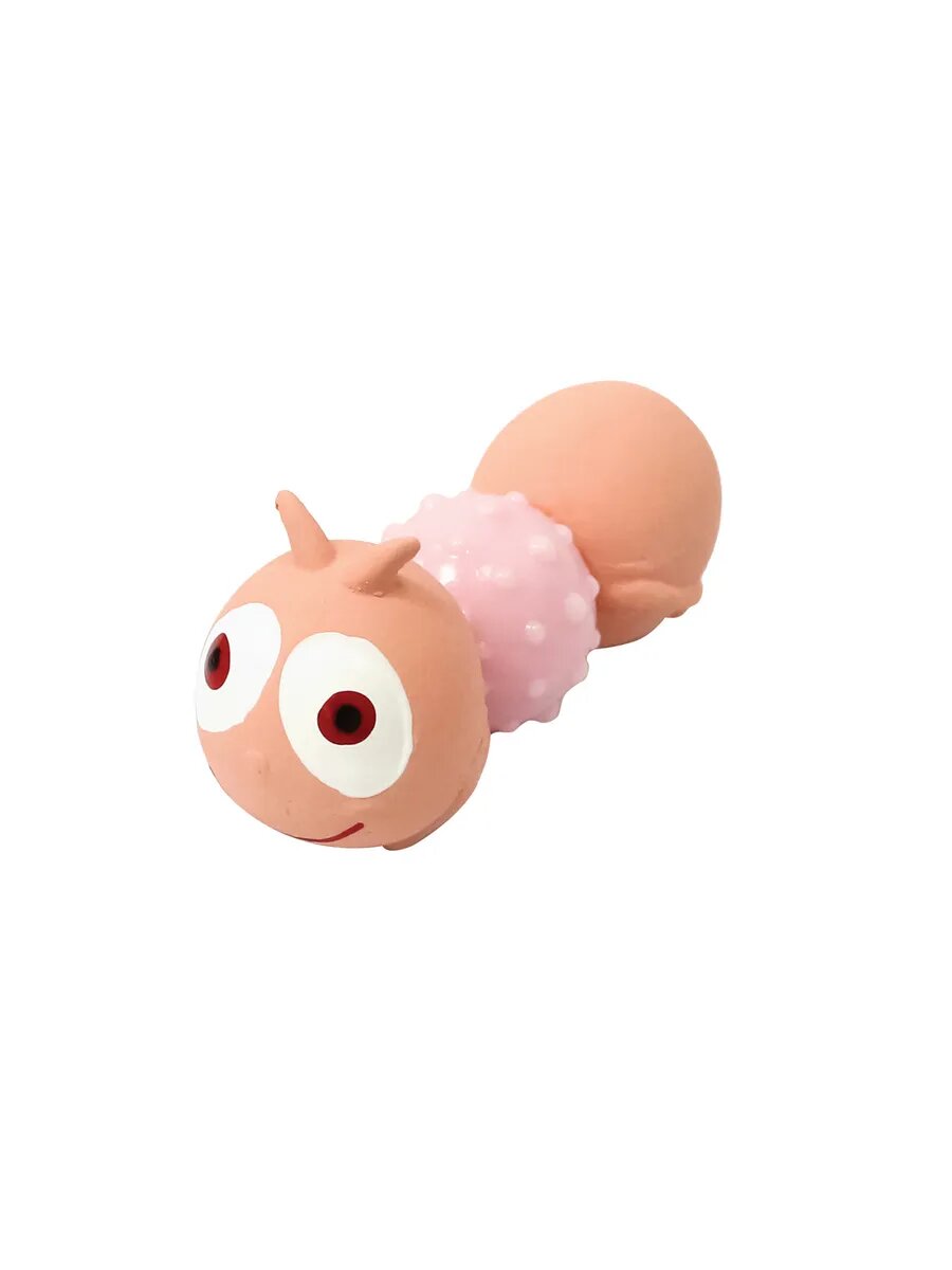 MINI DOGS Игрушка для собак из латекса Гусеничка, 92мм