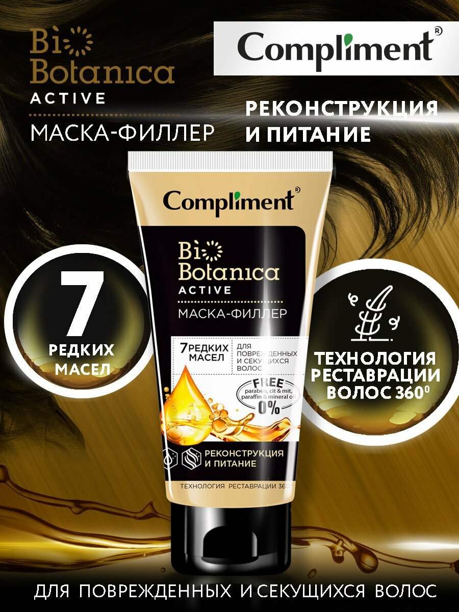 Compliment Маска филлер для поврежденных и секущихся волос 200мл