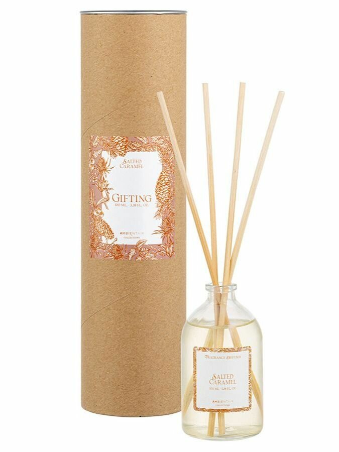 Диффузор ароматический для дома с палочками парфюмированный Gifting, Salted Caramel, 100 мл