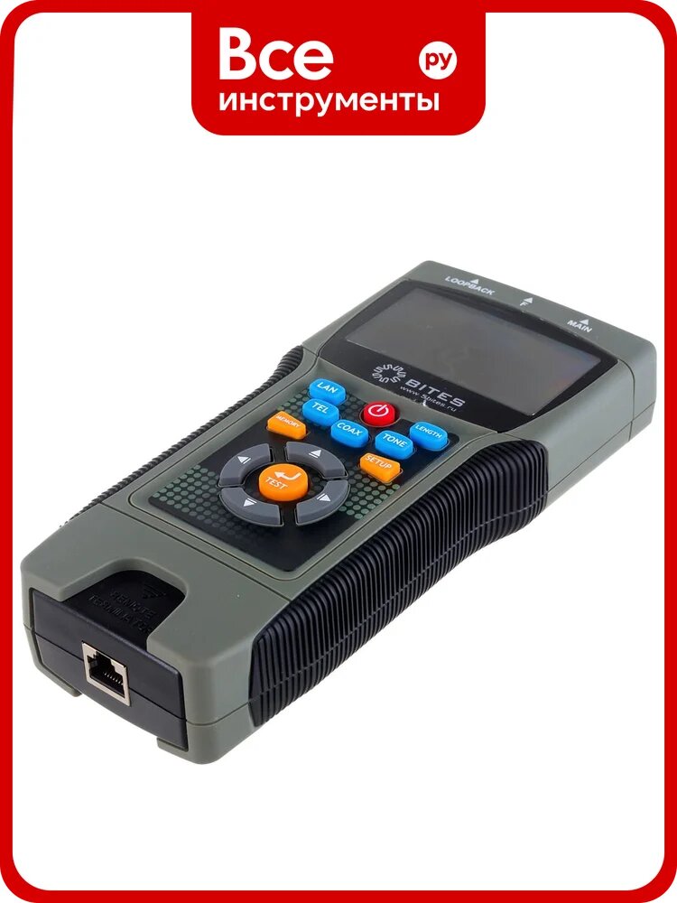 Сетевой тестер кабеля 5Bites UTP/FTP/STP RJ45, TEL RJ11/12, BNC, рефлектометр TDR, LCD LY-CT030 PRO