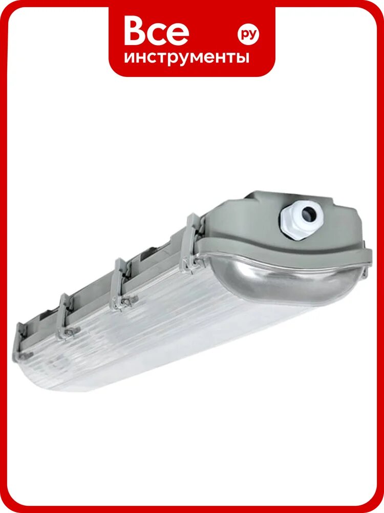 Пылевлагозащищенный светильник EKF ДСП-3002 под LED лампу 2хT8 600мм PROxima TPL-3002-2Х060, для общего освещения
