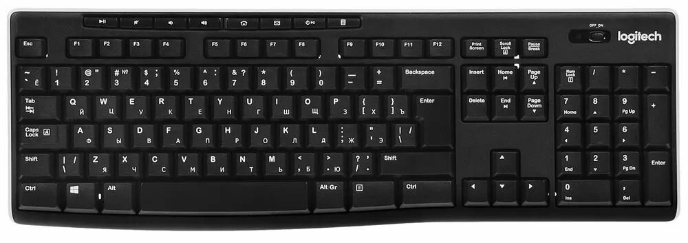 Клавиатура беспроводная Logitech 112 клавиш, 920-003058