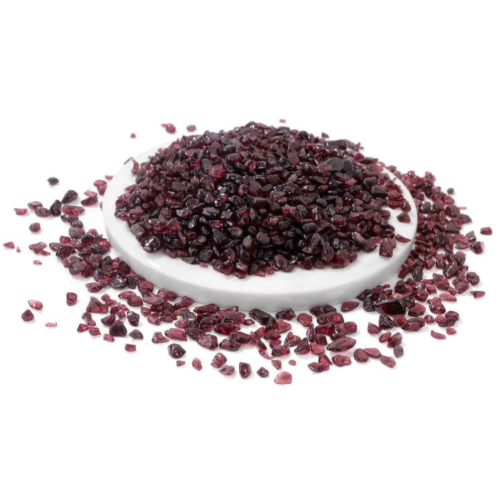 Декор из граната, натуральный камень, 3-5 мм, Garnet, Бордовый