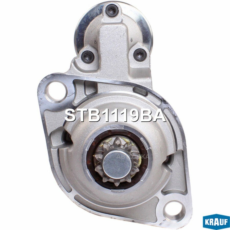 Стартер 12V 1.1KW KRAUF STB1119BA AUDI A3 97-03/TT 98-05, SEAT Alhambra 98-00/Ibiza 99->/Leon 99->/Toledo 98->, SKODA Fabia 00->/Octavia 98->, VW Beetle 98-04/Bora 98->/Golf 98->05/.