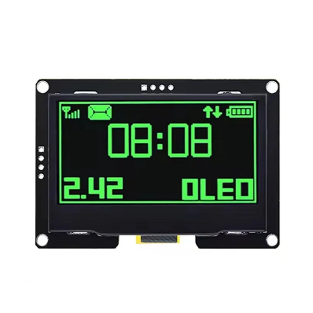 2,42-Дюймовый OLED-Дисплейный Модуль SSD1309 С Интерфейсом IIC, Зеленый