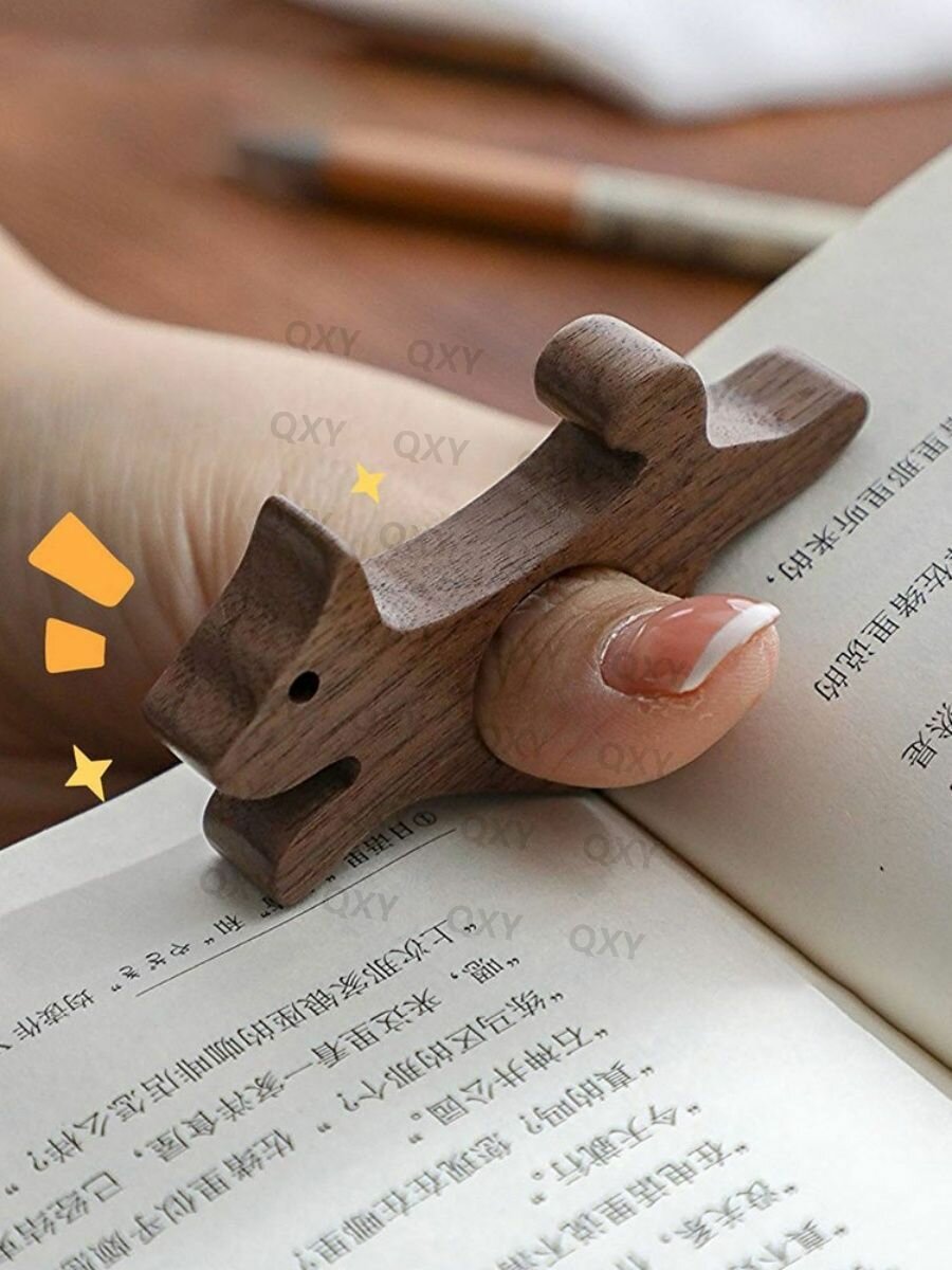 1 шт. Держатель для страниц, форма щенка(светло-коричневый)