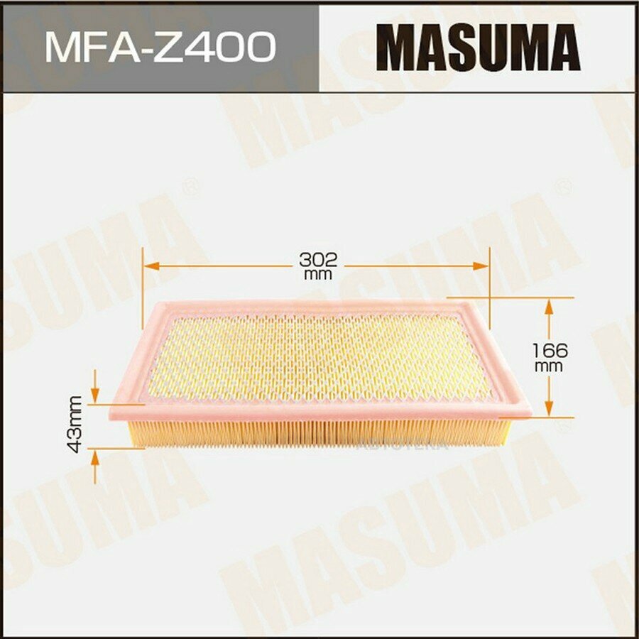 Фильтр воздушный MASUMA MFAZ400 MAZDA CX-9 09->