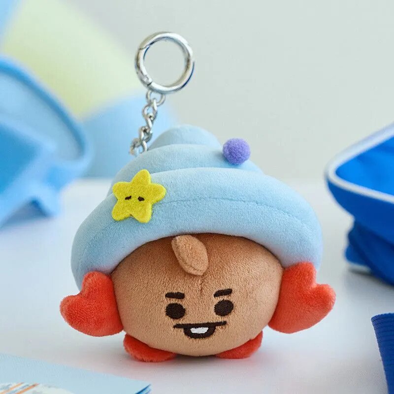 Плюшевая кукла-брелок BTS BT21 Ocean Friends Мягкая игрушка