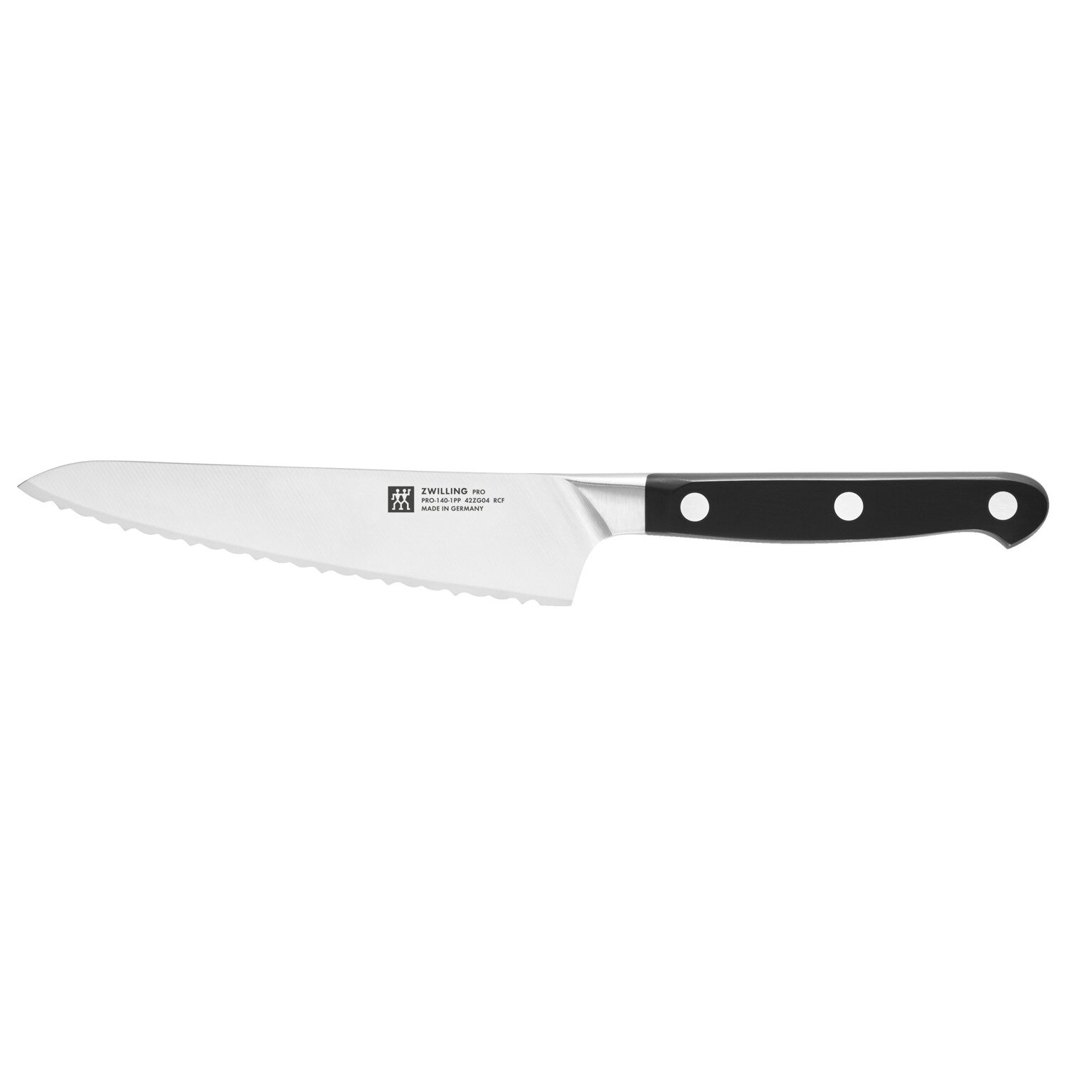 Нож поварской волнистый Zwilling Pro 14 см 38425-141-0, черный/серебряный