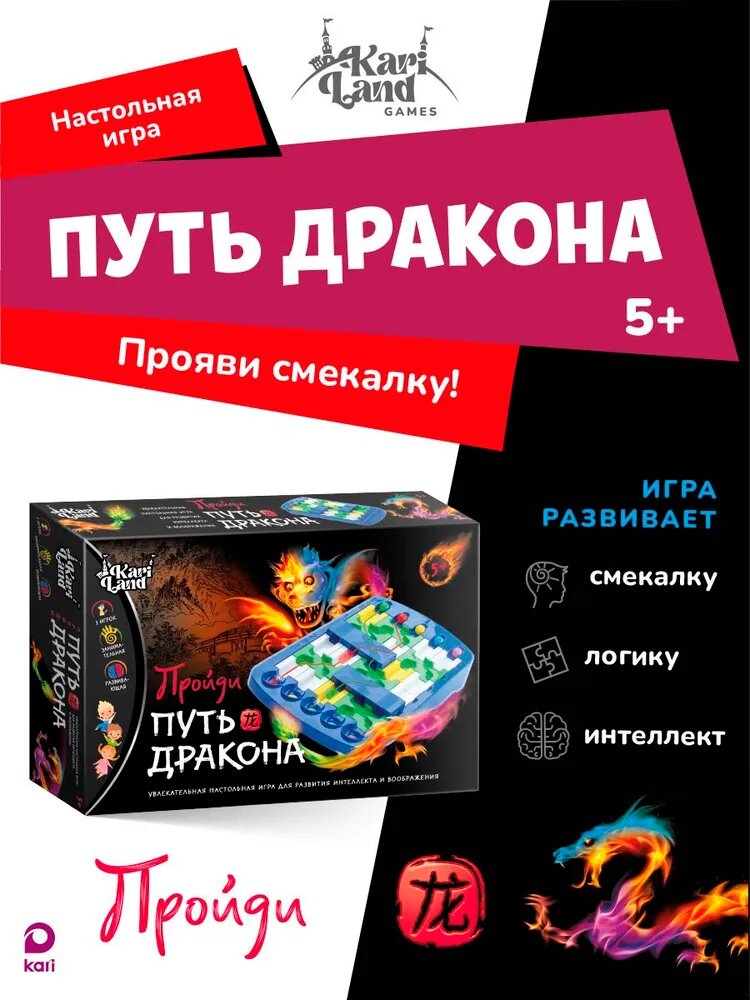 Настольная игра для детей и подростков Путь дракона