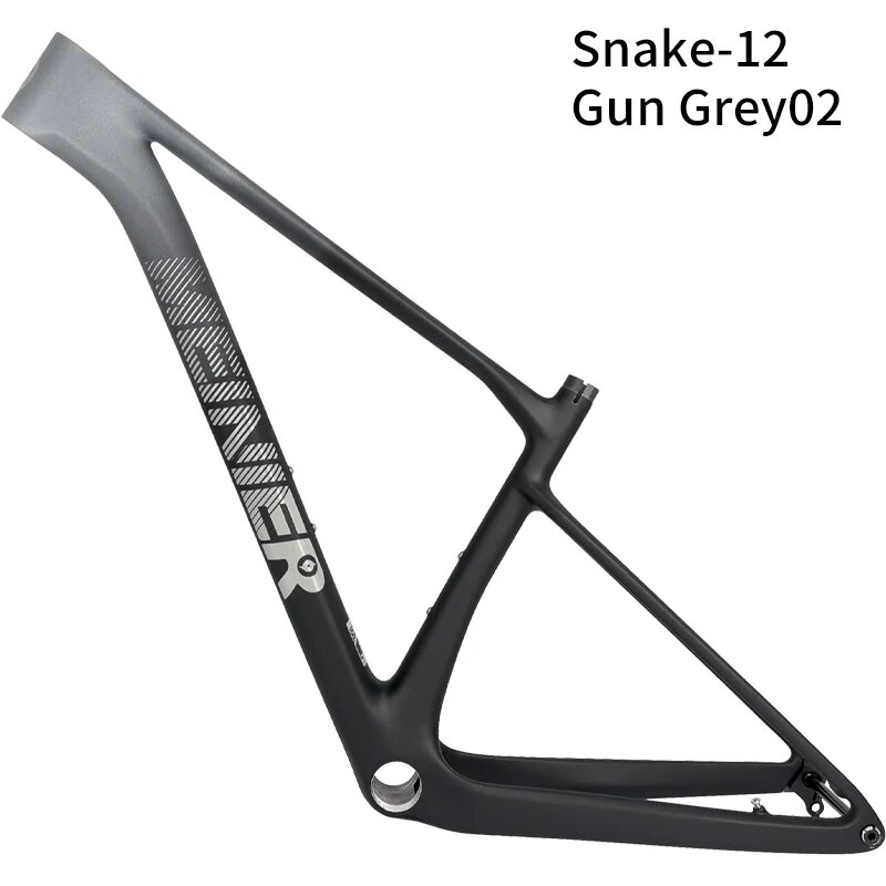 Карбоновая рама MEINIER-Snake для горных велосипедов L Matt, Gun Grey 02