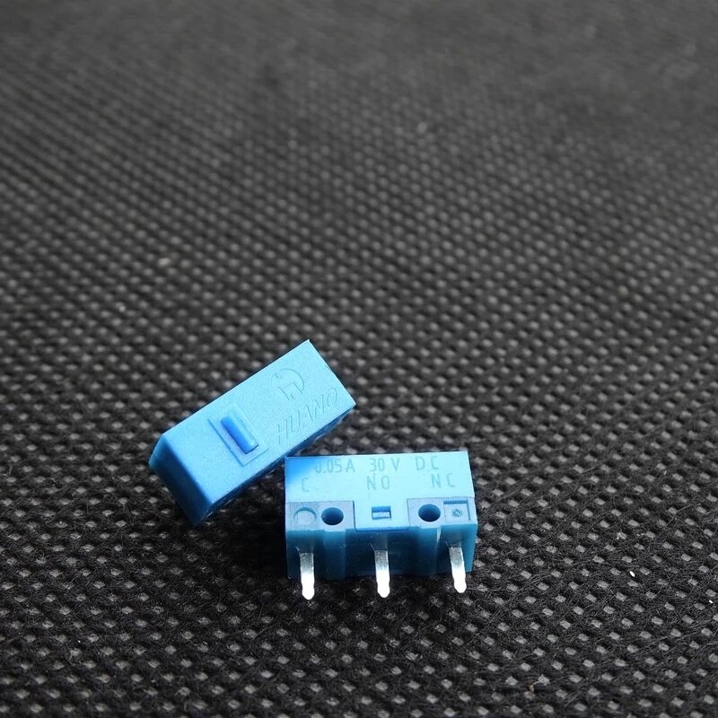 Микропереключатели Huano Blue Shell, 2шт, Синий, blue dot