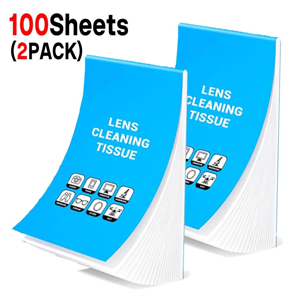 Салфетки для очистки линз из древесной массы 100sheets