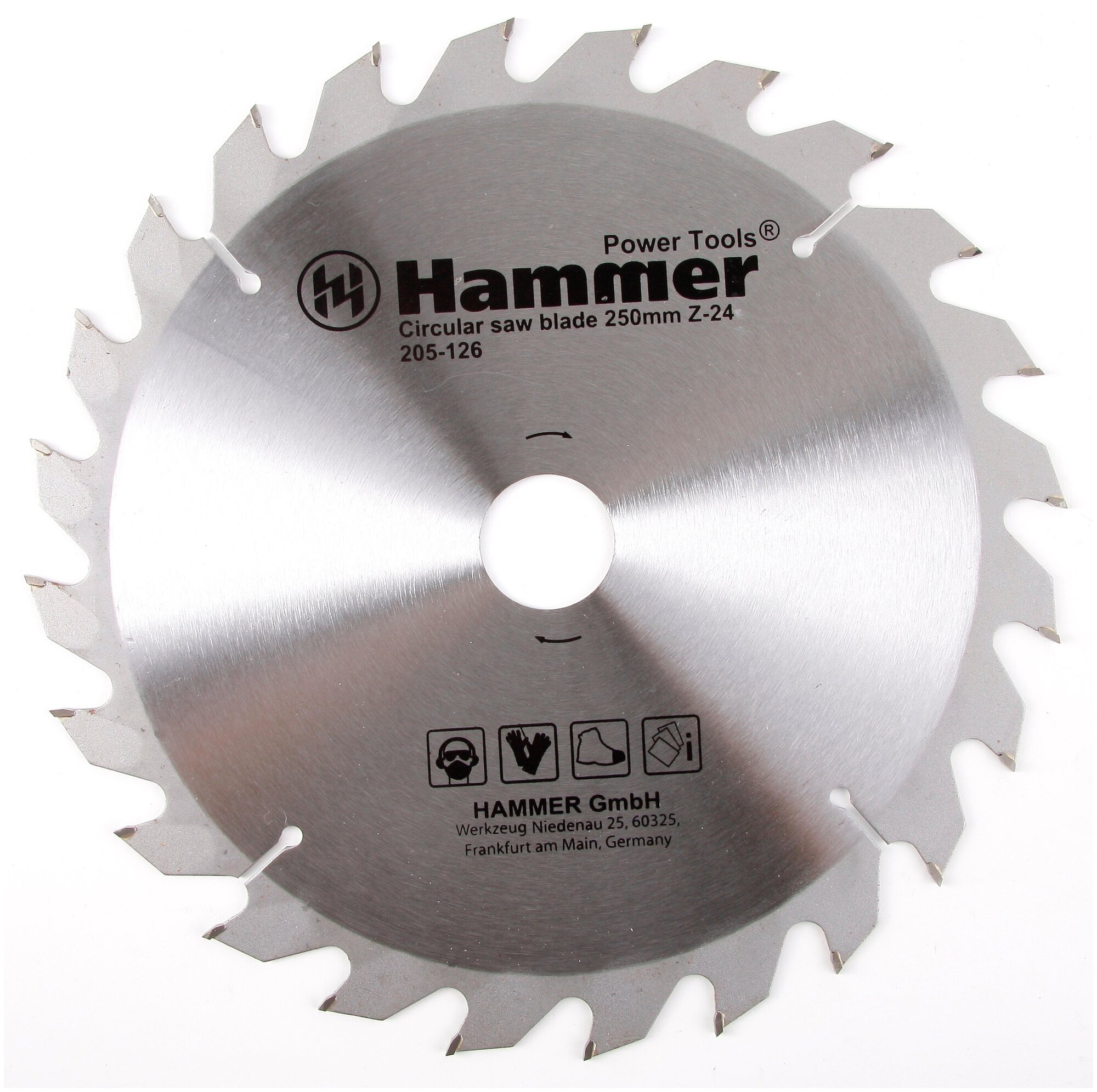 Диск пильный Hammer Flex 205-126 CSB WD 250мм*24*32/30мм по дереву .