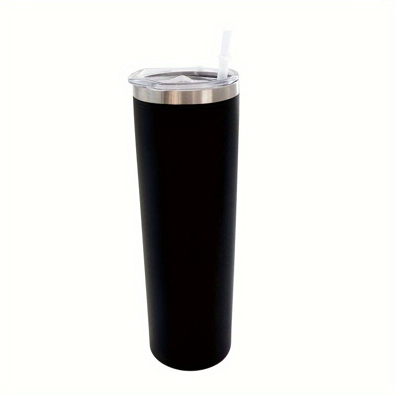 Кофейная чашка для похудения, 30oz (900 мл), черная, с напылением, внутренняя вставка из стали 304, внешний слой из стали 201, герметичная крышка-слайдер, трубочка