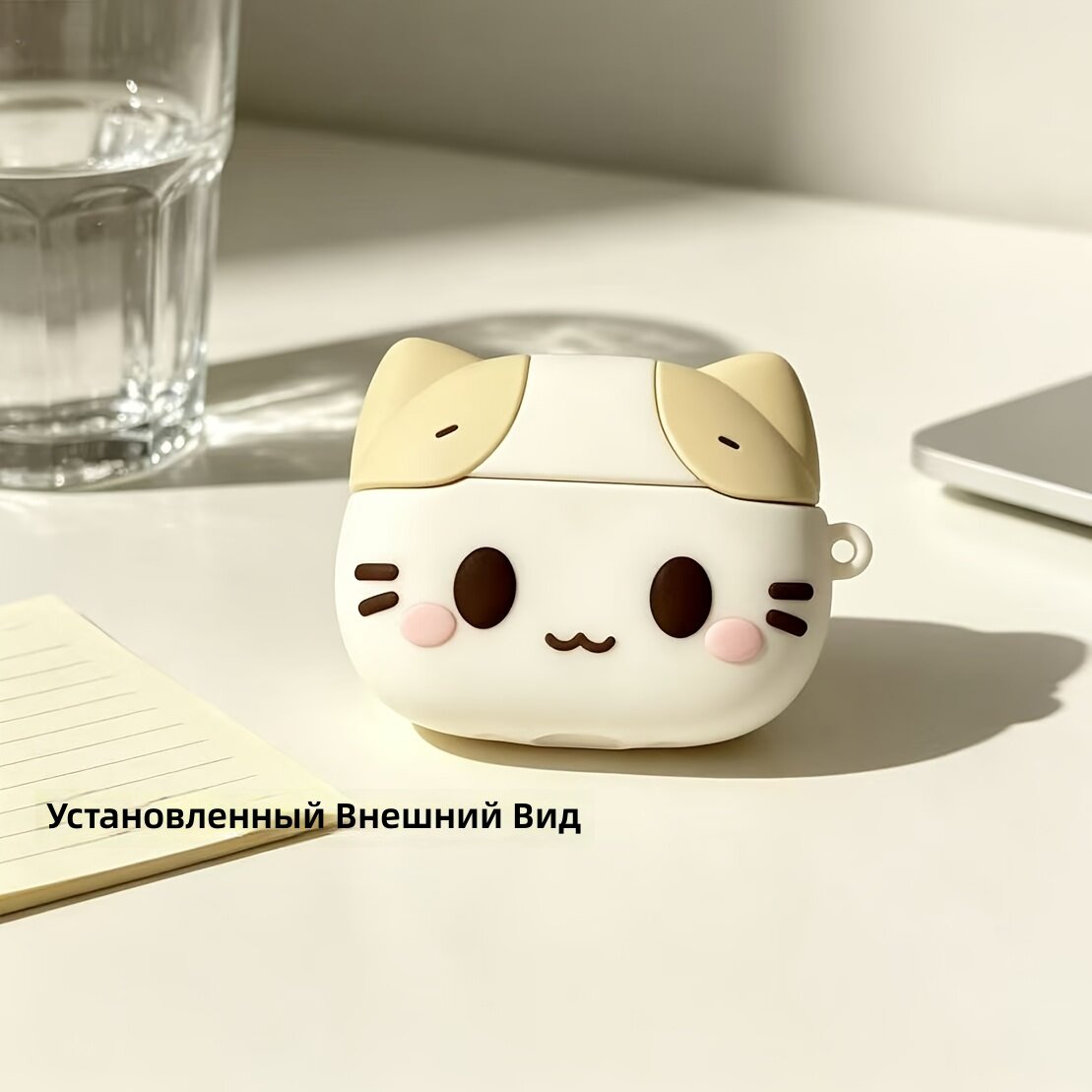 Силиконовый чехол для беспроводных наушников с милым дизайном котика, совместимый с 4-м поколением
