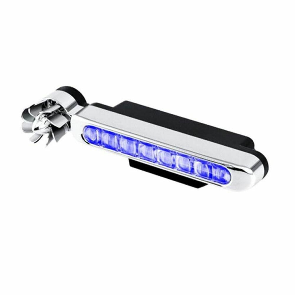 Ветряные LED дневные ходовые огни, Солнечные автомобильные лампы, Ветрогенераторный светильник на авто, Декоративное наружное освещение для машины, Энергонезависимые габаритные огни
