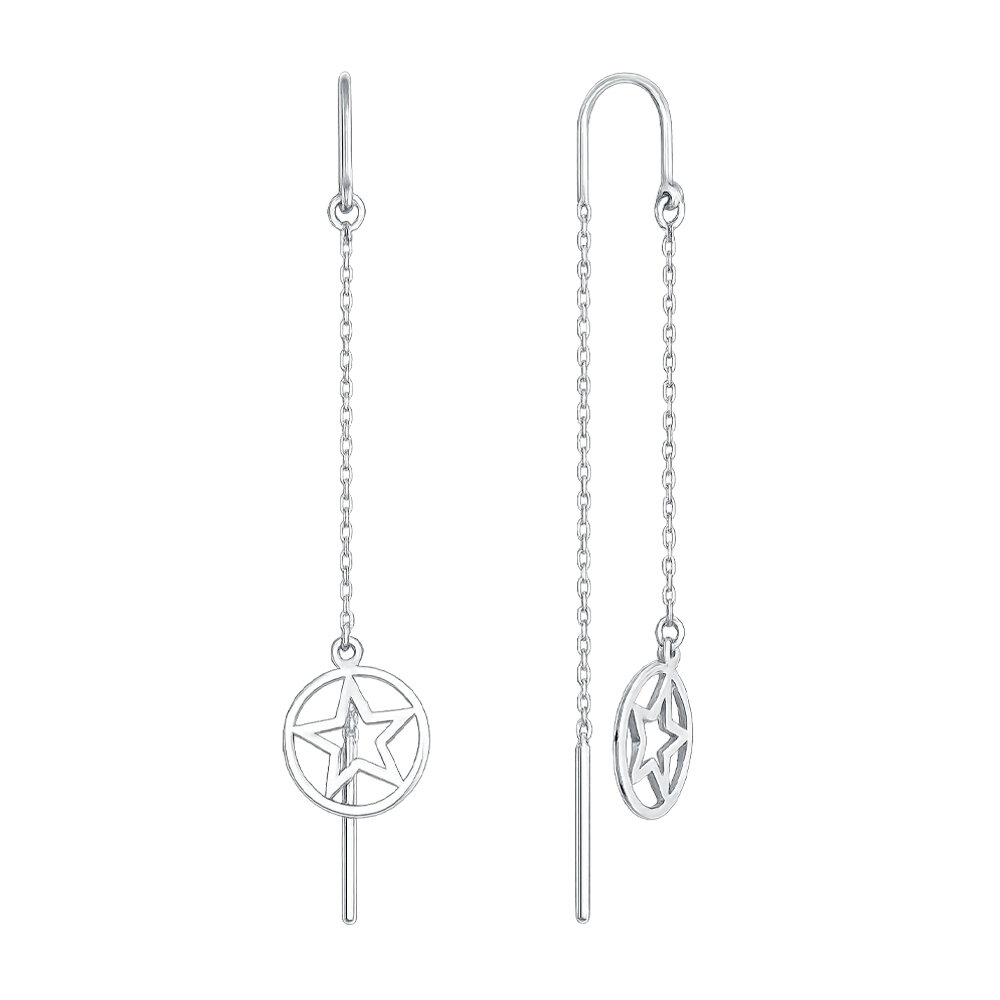 серьги из серебра