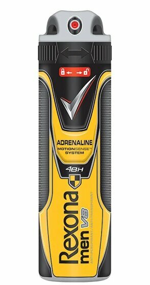 Rexona Adrenaline men V8 Дезодорант спрей 200 мл, 48 часов защиты