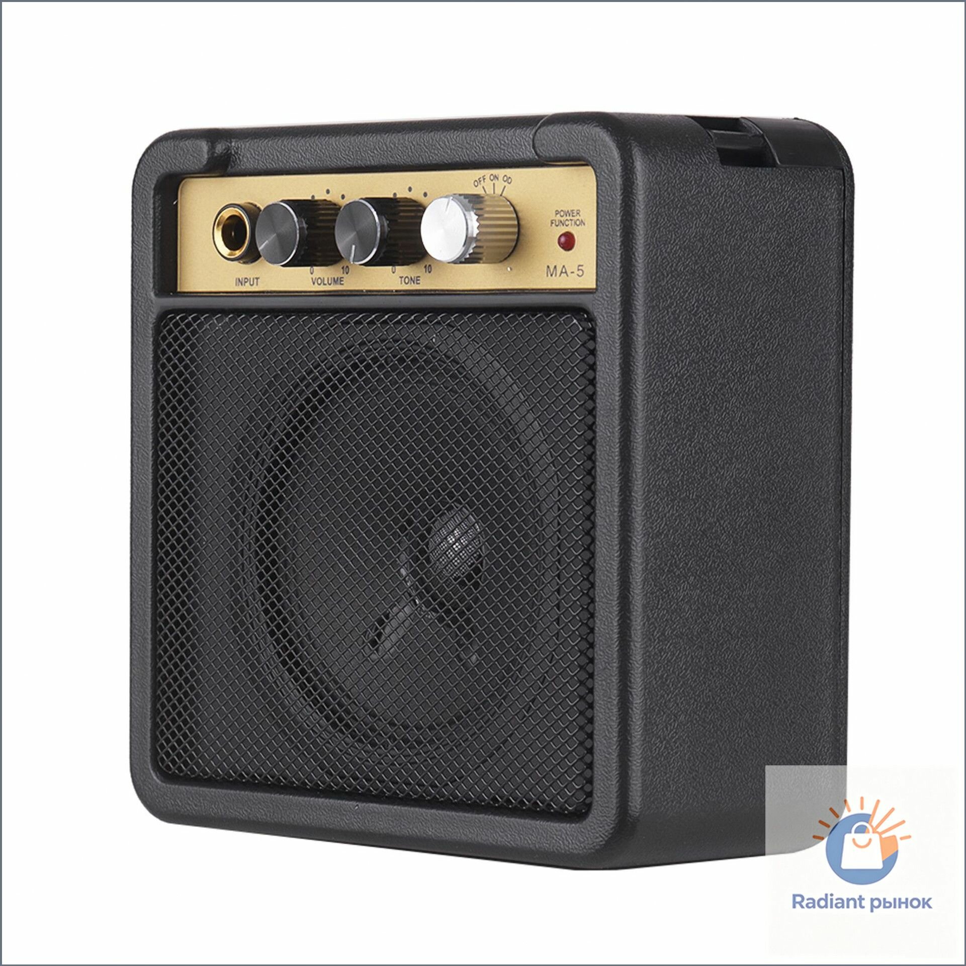 Мини-гитарный усилитель Amp Speaker 1 Вт с входом 6,35 мм 1/4-дюймовый выход для