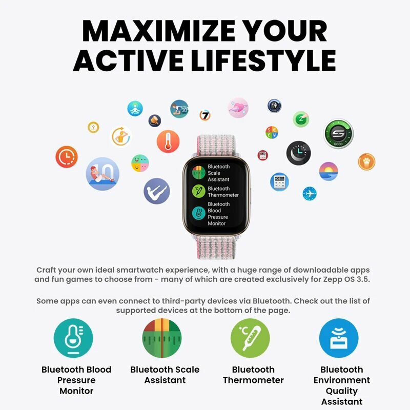 Amazfit Active Pink, Global Version — фото 1