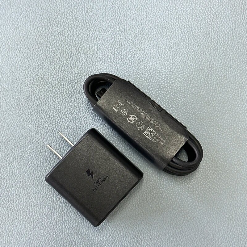 Оригинальное Зарядное Устройство Samsung 45W Super Fast Charge С Адаптером Черный, US Black with 2M