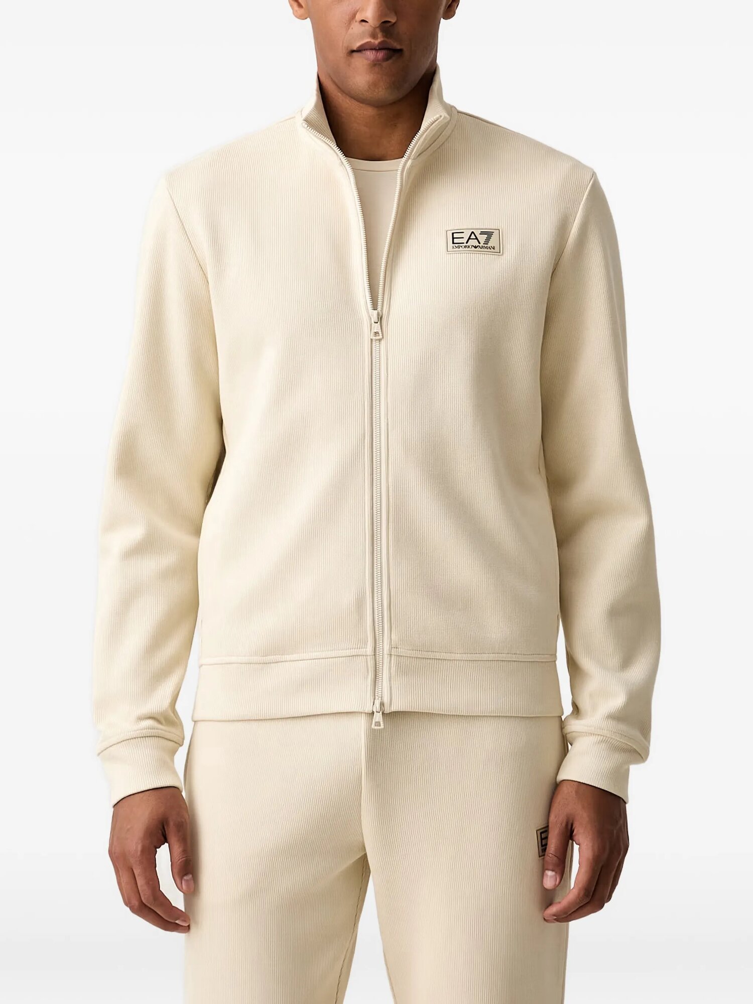 Свитер Logo-patch zip-up sweater