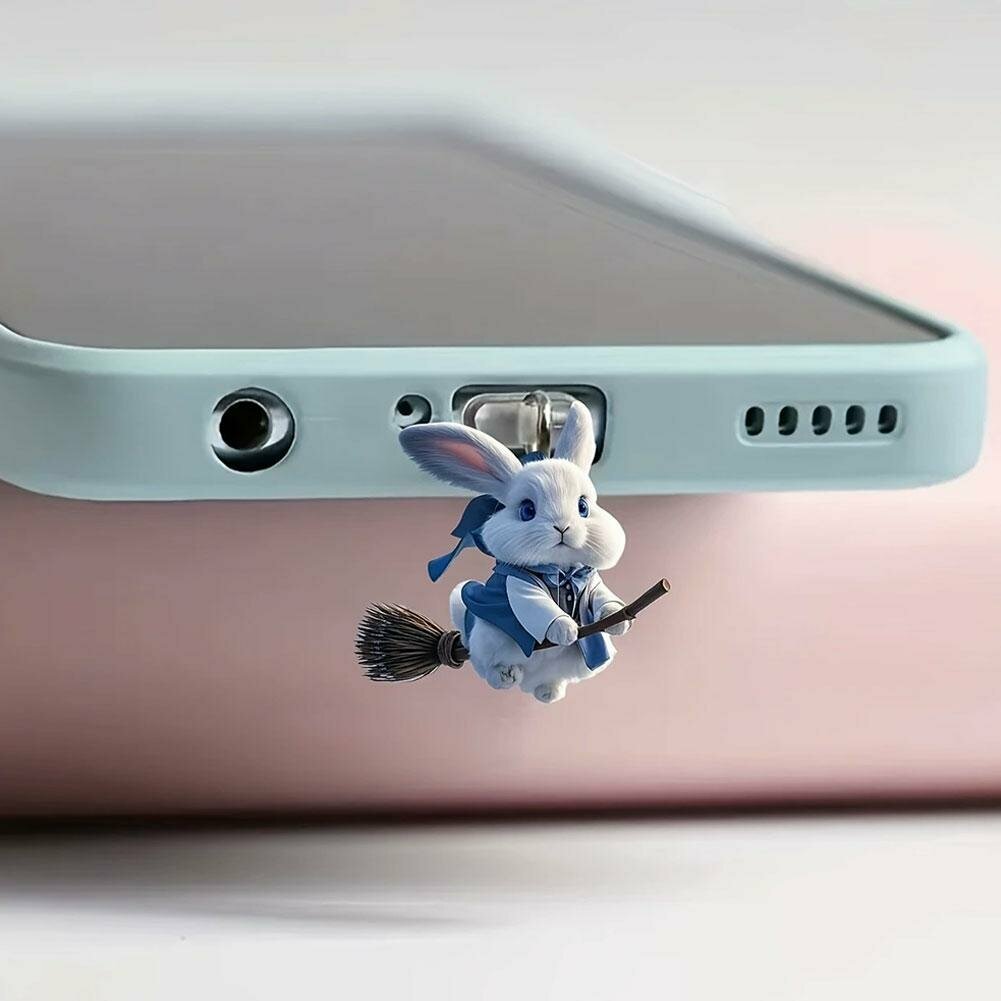1 шт, подвеска с милой Кошка для телефона, подходит для IPhone, для Samsung Type-C, интерфейс, пылезащитная заглушка, аксессуар, украшение For Type C
