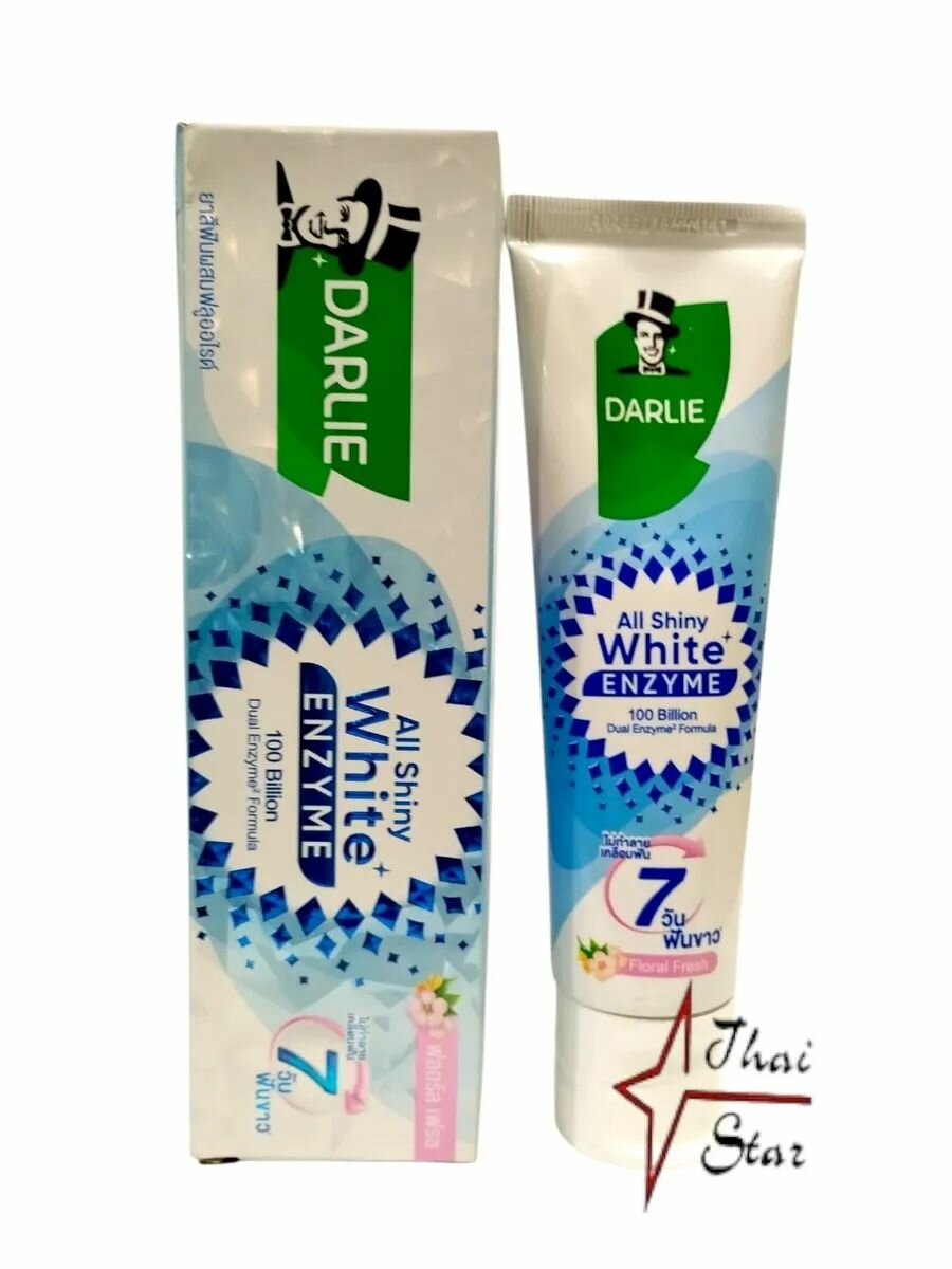 Darlie Тайская отбеливающая зубная паста White Enzyme Floral, 120 гр