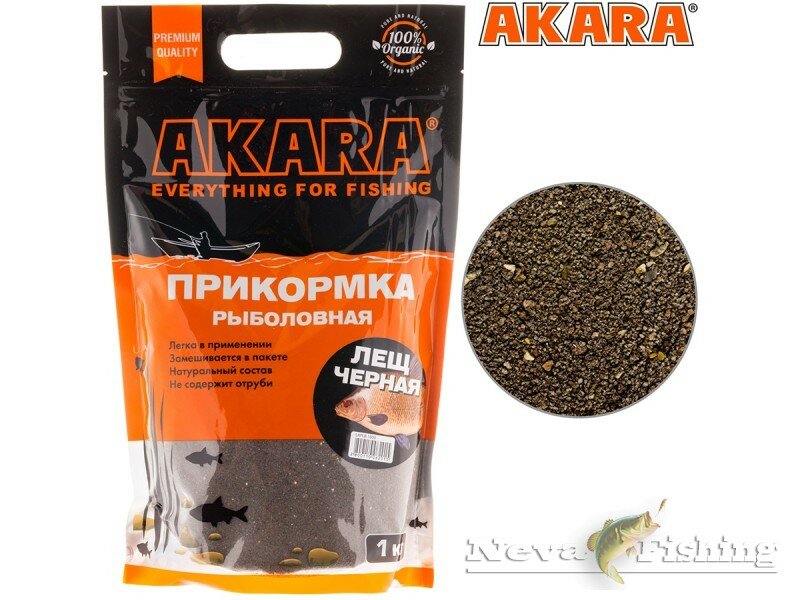 Прикормка Akara Premium Organic 1,0 кг Лещ черный