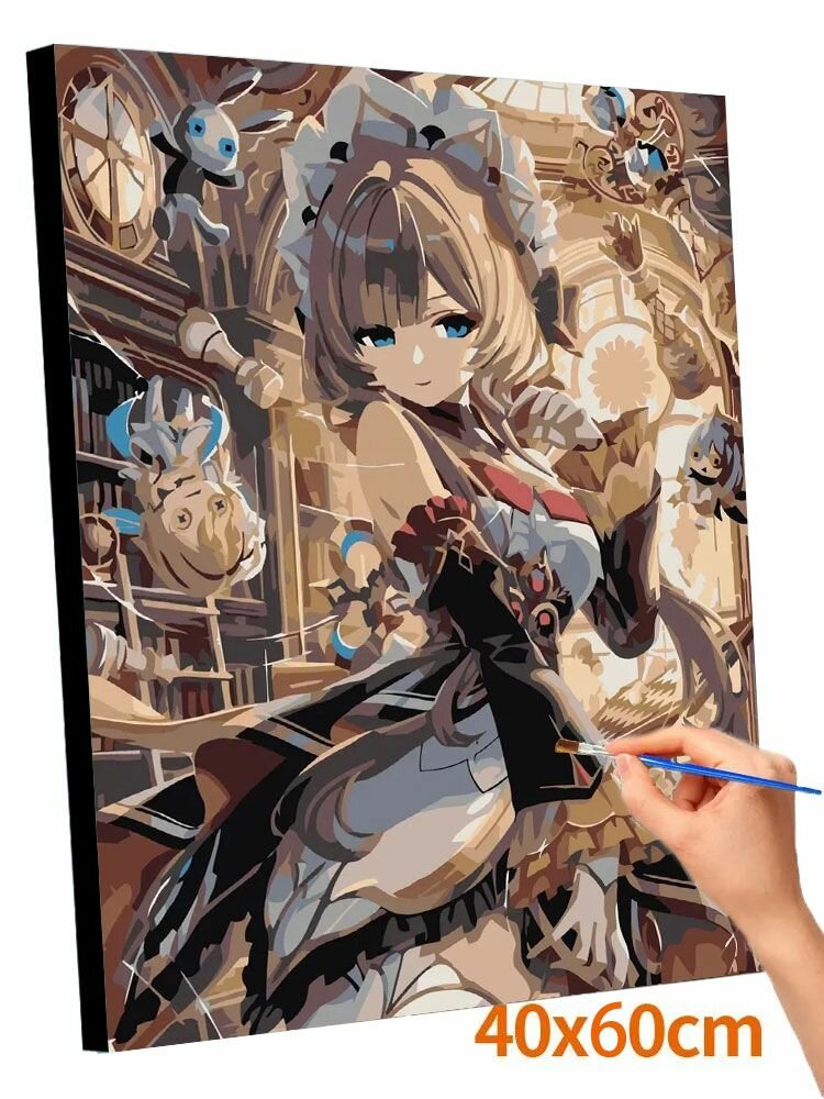Картина По Номерам Для Взрослых Начинающих, 40x60см, Геншин Импакт Игра Навия Геншин Импакт 40x60