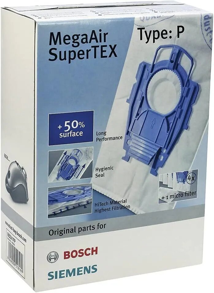 Мешок для пылесоса Bosch BBZ41FP 468264, сменная запасная часть для бытовой техники, совместимый