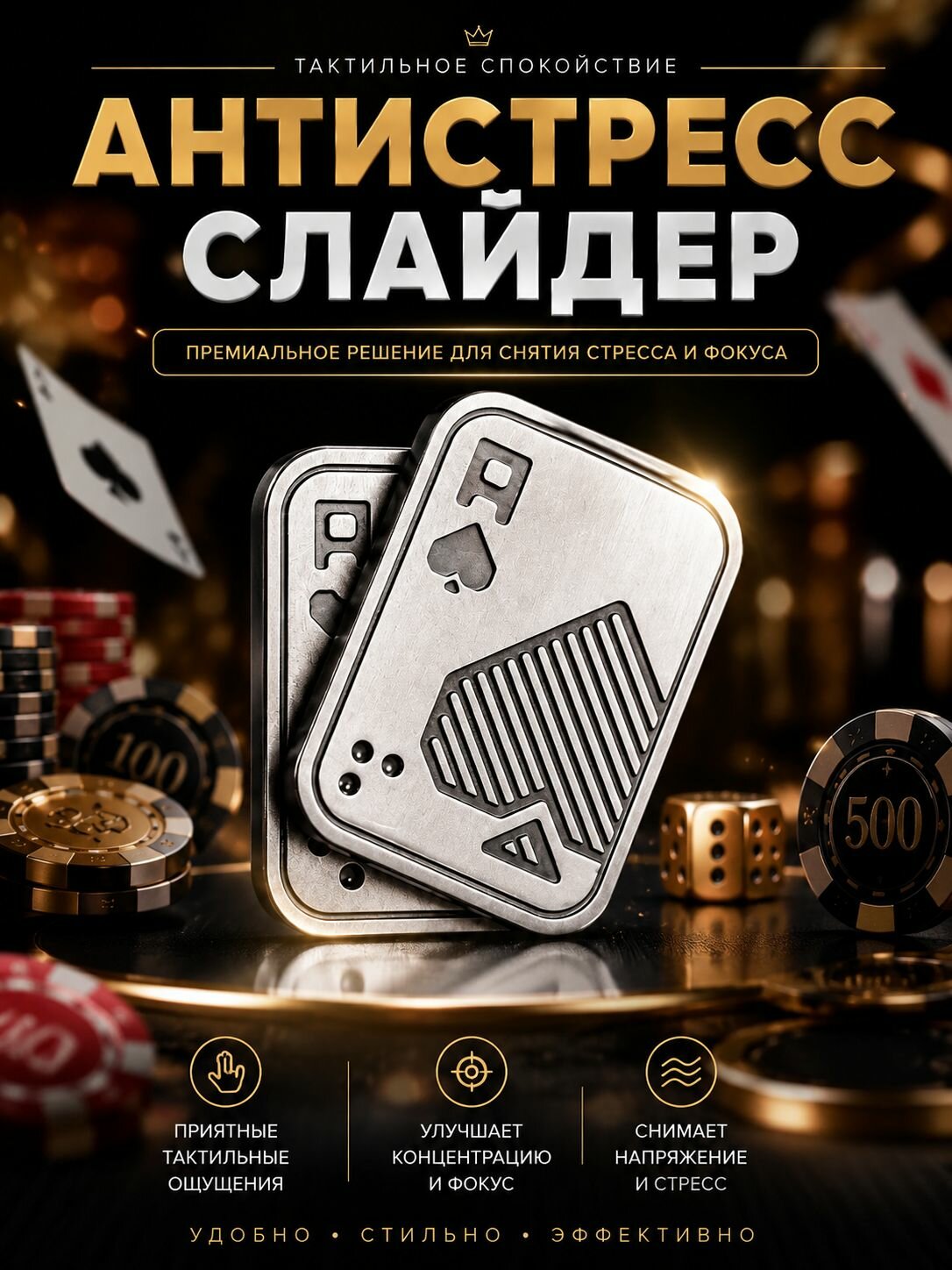 Магнитный слайдер/ Игрушка-антистресс/ Фиджет