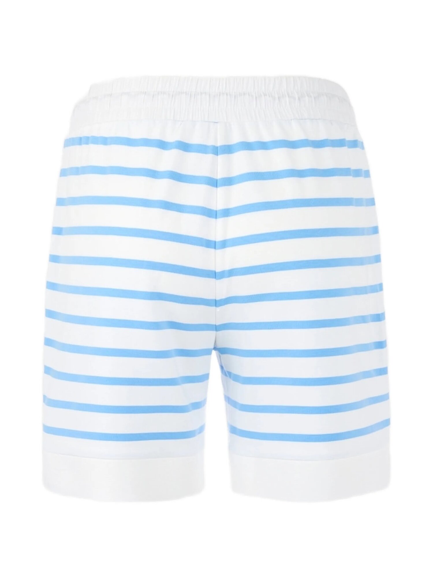 Шорты MARC CAIN Striped drawstring-waist shorts, размер 42, бежевый/белый — фото 1