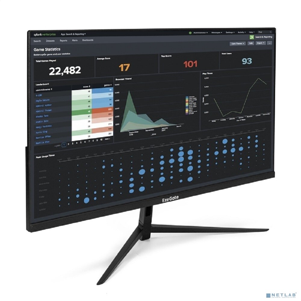 LCD ExeGate 27" EP2707TA {IPS 1920x1080 75Hz 5ms 250cd 1000:1 178/178 D-Sub HDMI1.4 DisplayPort AudioOut встроенный БП FreeSync VESA, регулировка наклона} [EX295529RUS]
