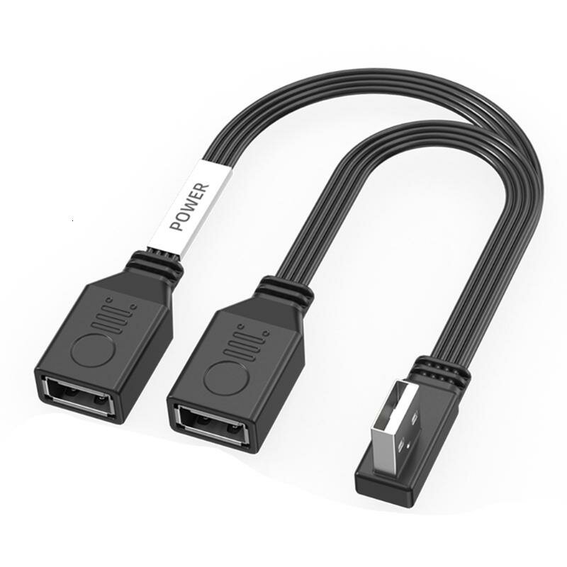 USB 2.0 Разветвитель 1 на 2, 65W, 10cm - слева